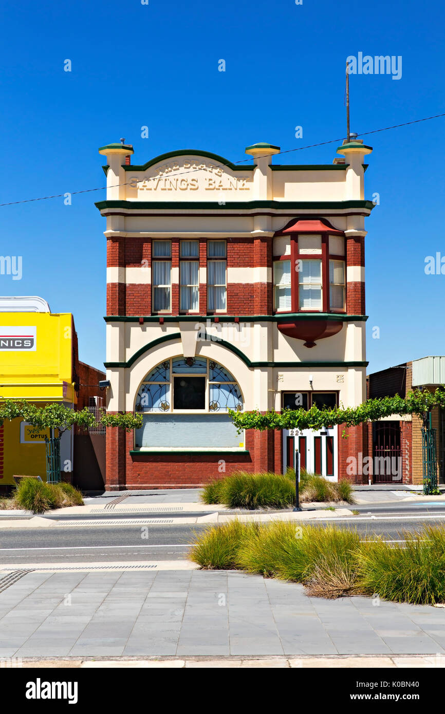 Old former State Bank Building in Ararat Victoria Australia.Ararat is a ...