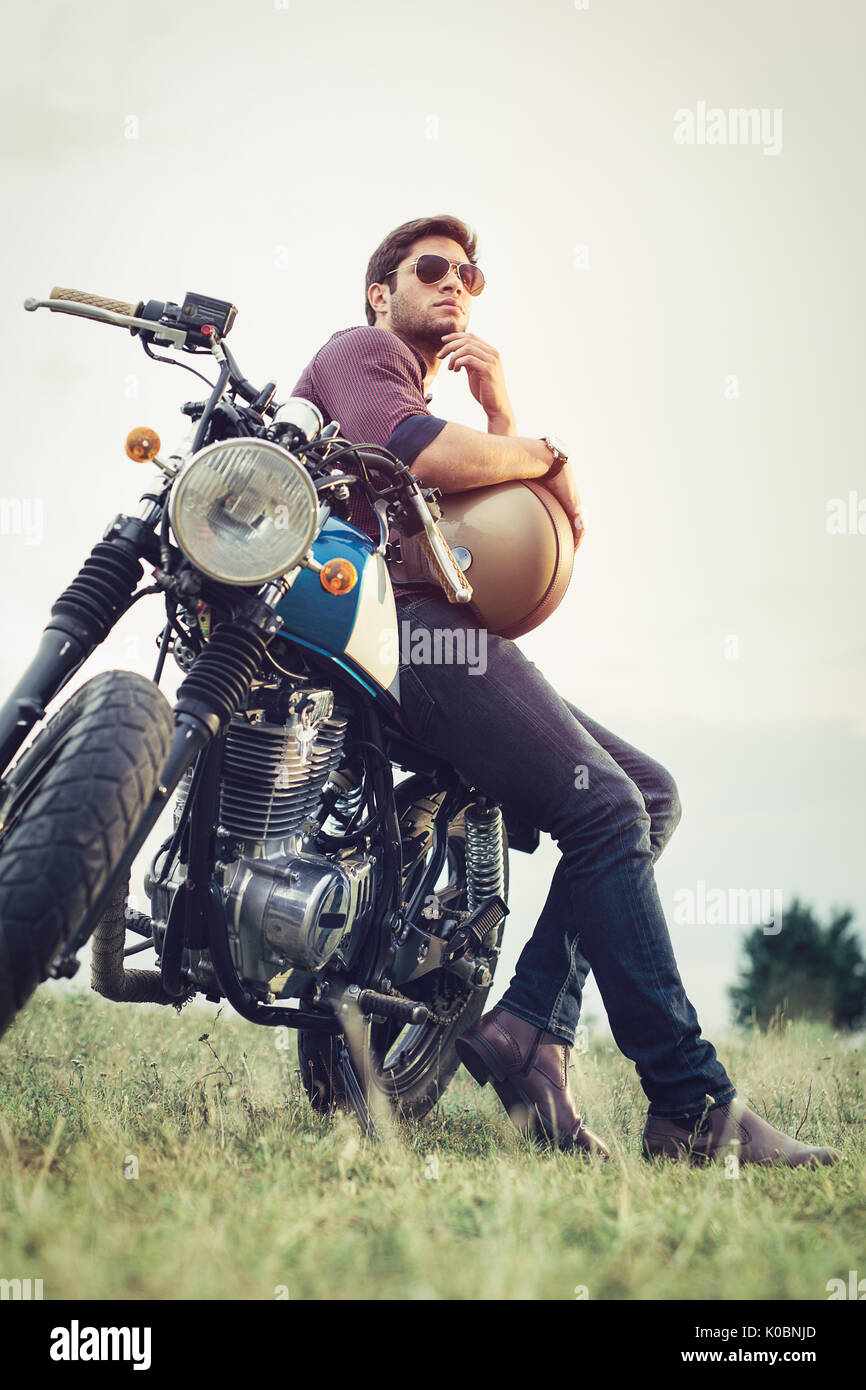 Motorbiker boots hi-res stock photography and images - Alamy