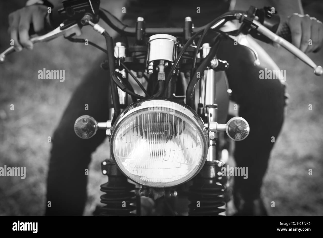 Retro touring bike Black and White Stock Photos & Images - Alamy