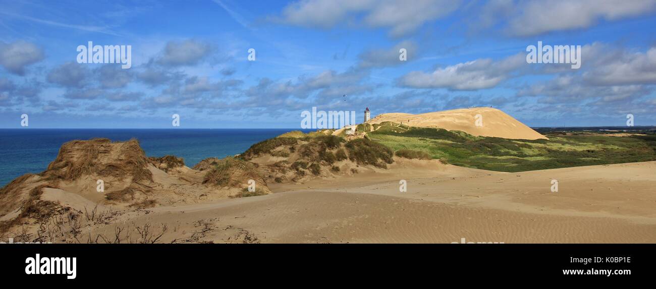Rubjerg Knude. Unique sand dune at the west coast od Denmark Stock ...