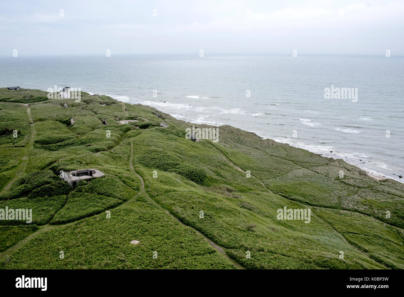 Northern Jutland, Denmark - June 11, 2017. The beautiful landscape of ...