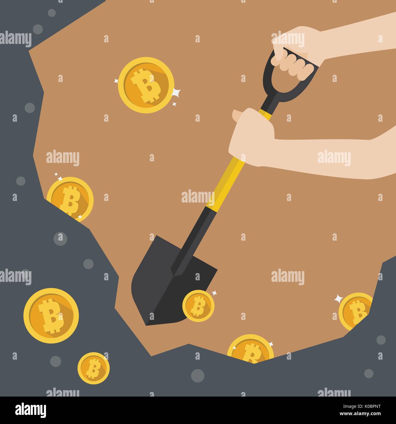 Gold digging mine Stock Vector Images - Alamy