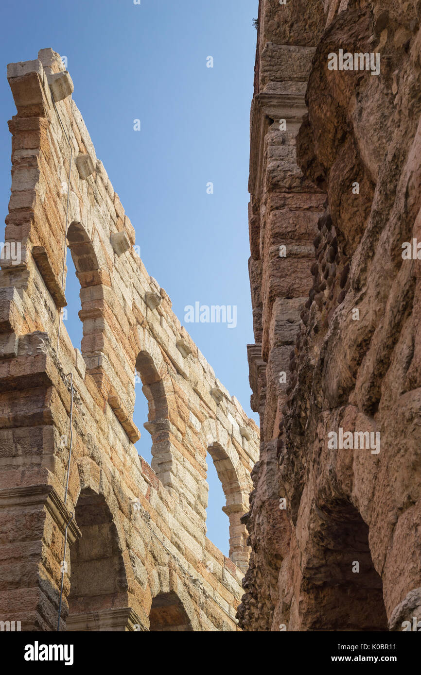 Wall of Verona Arena Stock Photo - Alamy