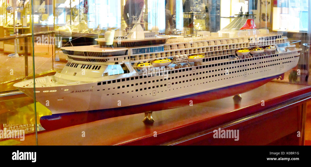 Oban Scotland Fred Olsen cruise ship Balmoral model Stock Photo - Alamy