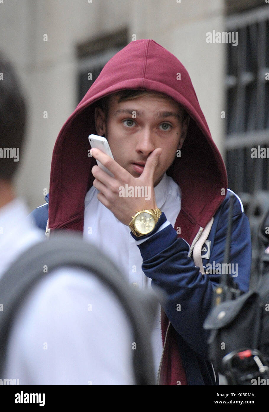 Charlie Alliston, 20, arriving at the Old Bailey in London, where he is ...