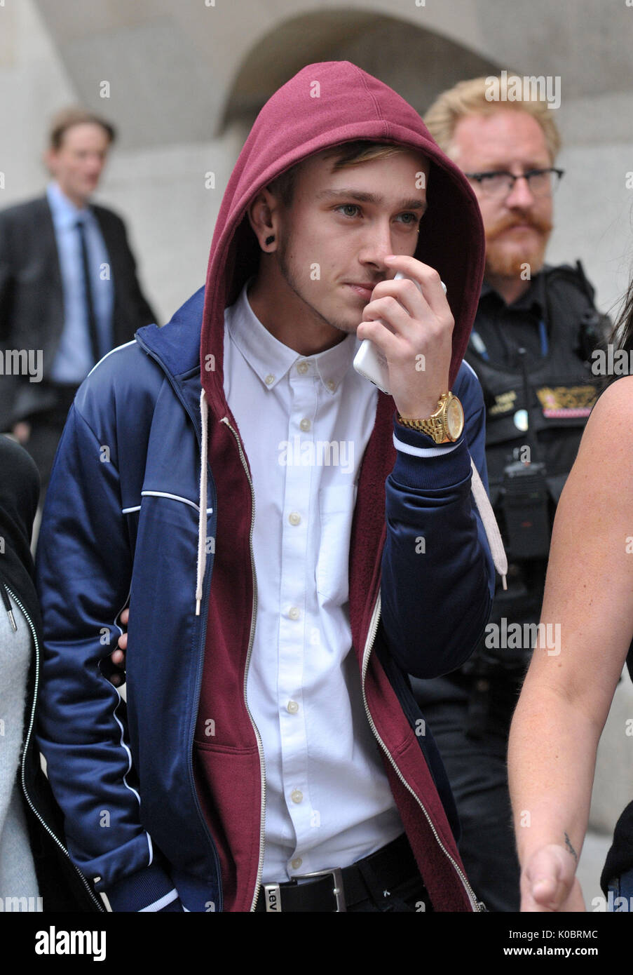 Charlie Alliston, 20, arriving at the Old Bailey in London, where he is ...