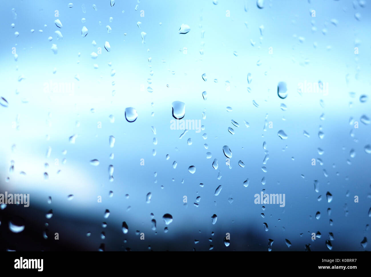 Raindrops on a window Stock Photo - Alamy