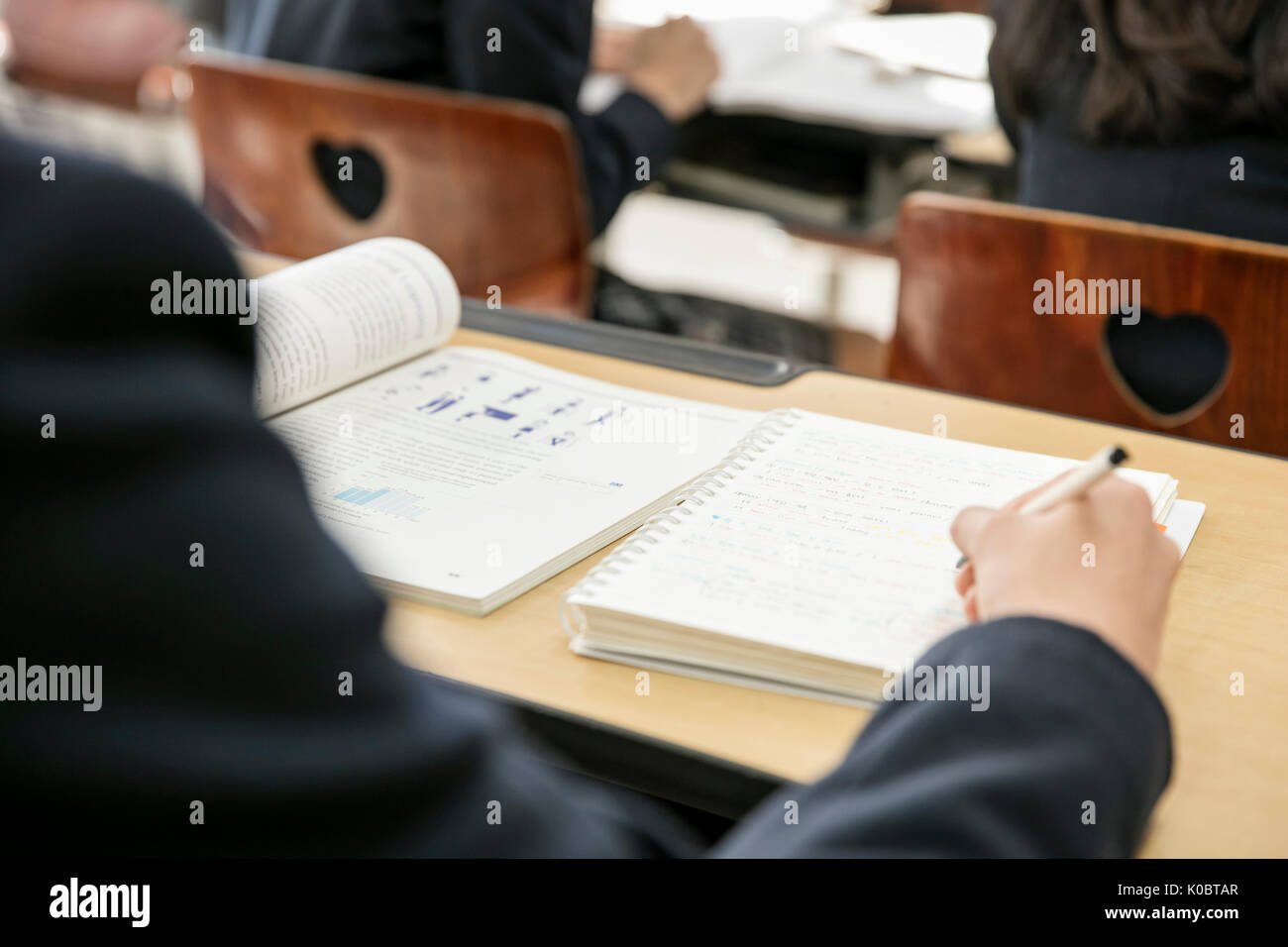 School students concentrating on class Stock Photo - Alamy