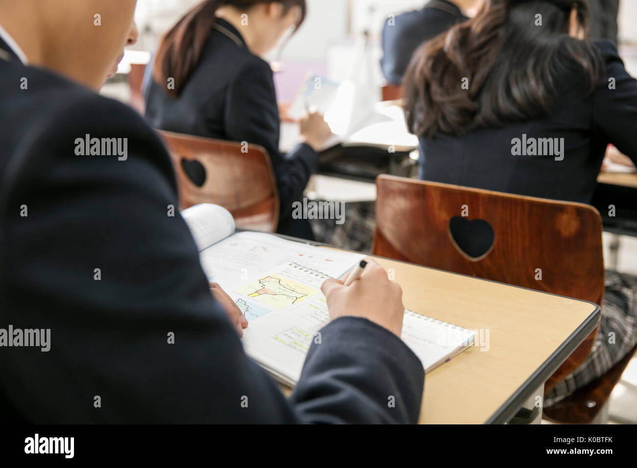 Students uniform classroom hi-res stock photography and images - Alamy