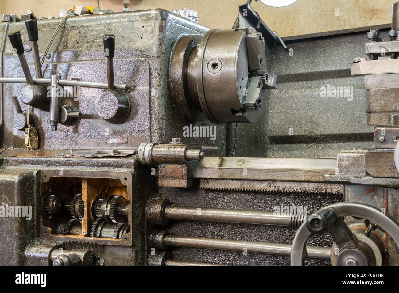 Old milling machine Stock Photo - Alamy