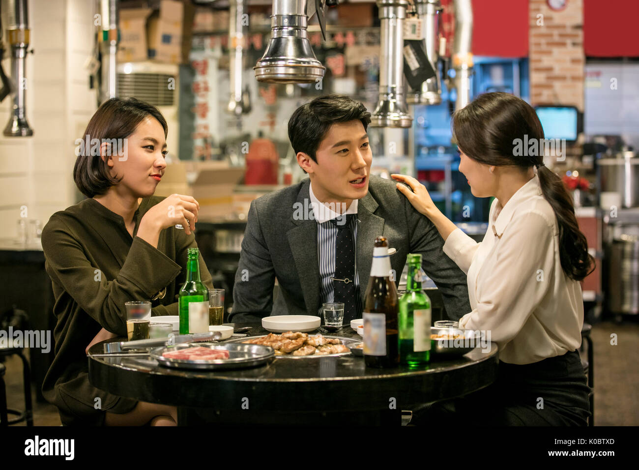 Coworkers having conversation hi-res stock photography and images - Alamy
