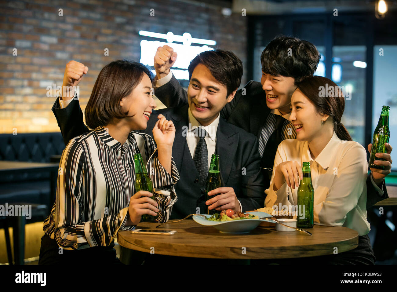Coworkers having conversation hi-res stock photography and images - Alamy
