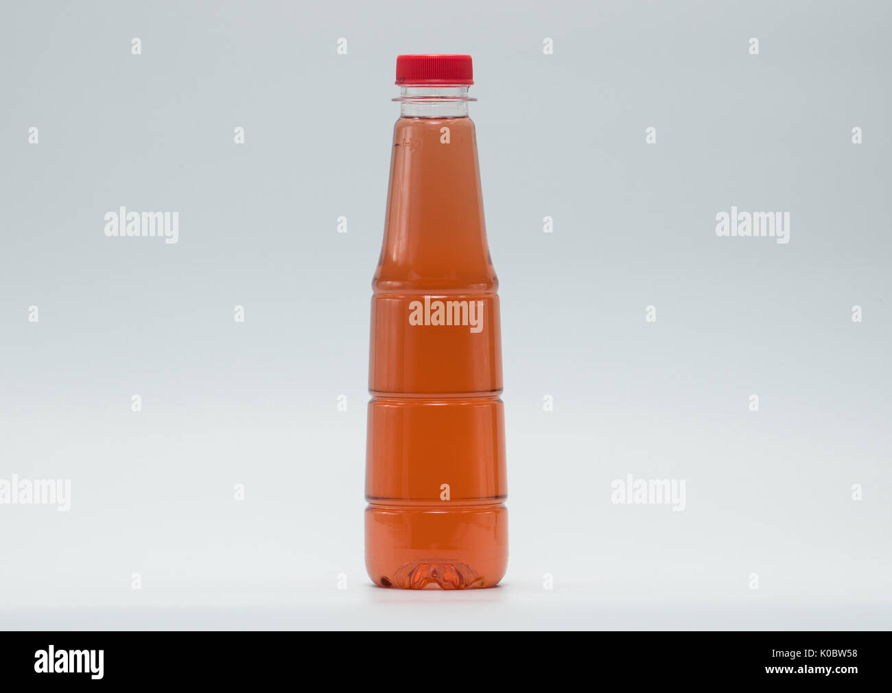 Modern design bottles of soft drink isolated on white background, just ...