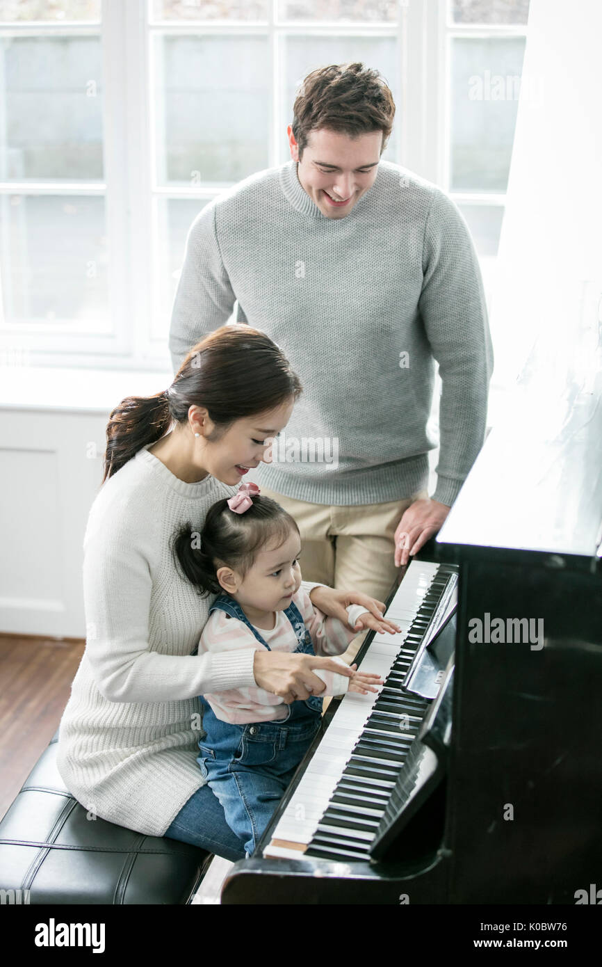 Harmonious multicultural family Stock Photo - Alamy