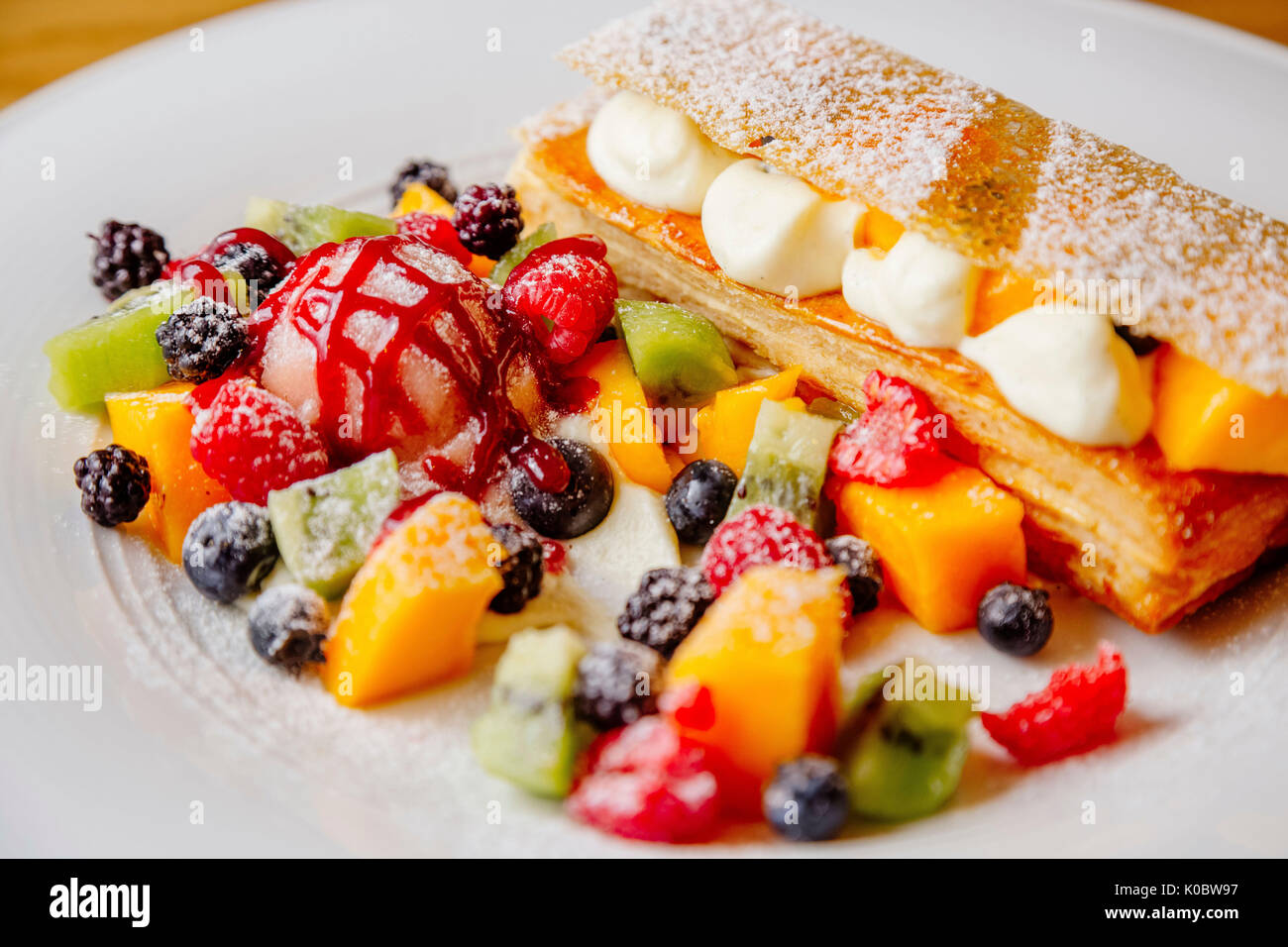 Fruit Puff Pastry Stock Photo - Alamy