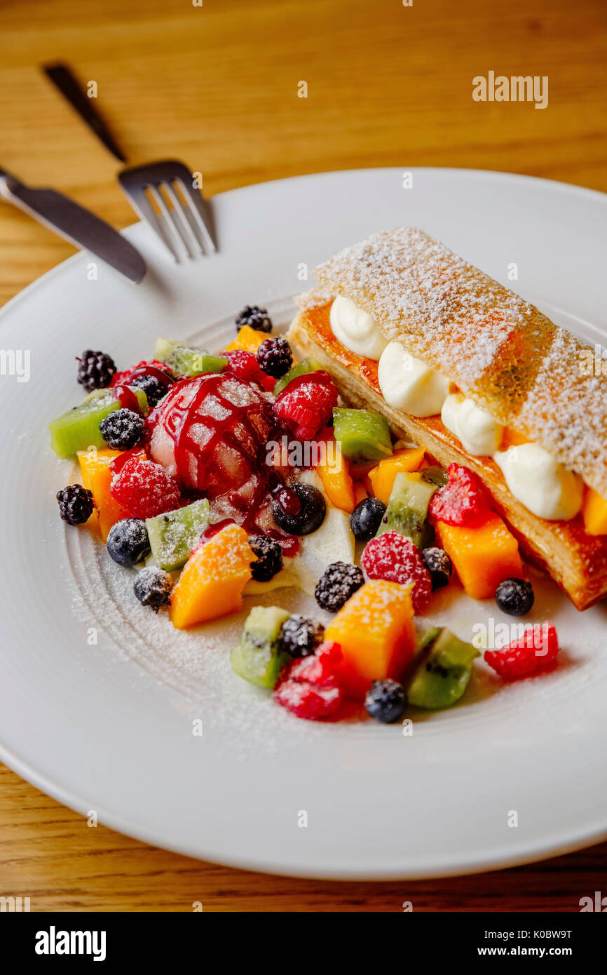 Fruit Puff Pastry Stock Photo - Alamy