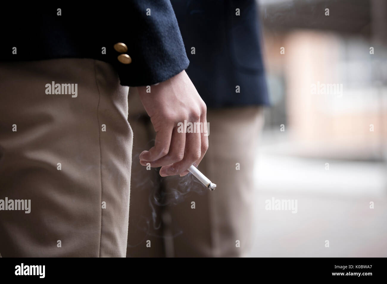 School uniform and smoking hi-res stock photography and images - Alamy