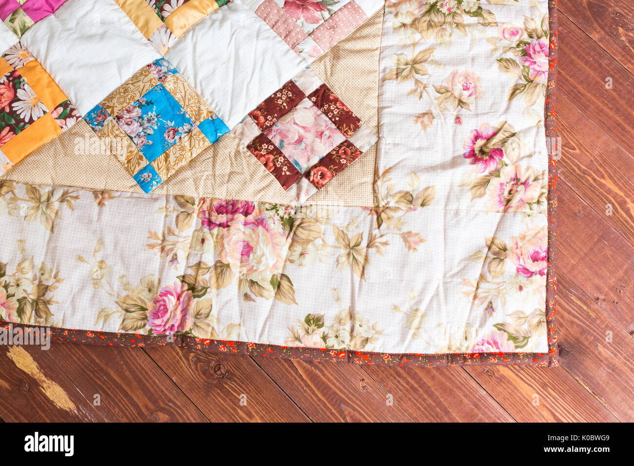 sewing, hobby, quill concept. incredibly well-sewed rag which was ...