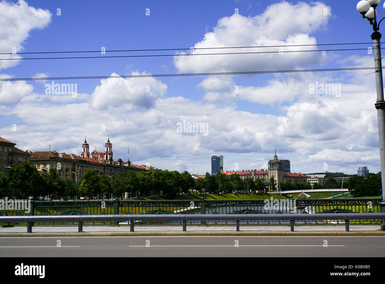 Lithuania, Vilnius old town street view Stock Photo - Alamy