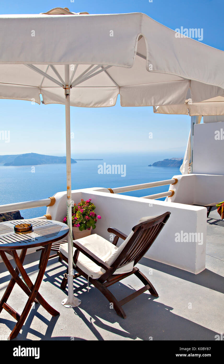 Greek balcony hi-res stock photography and images - Alamy