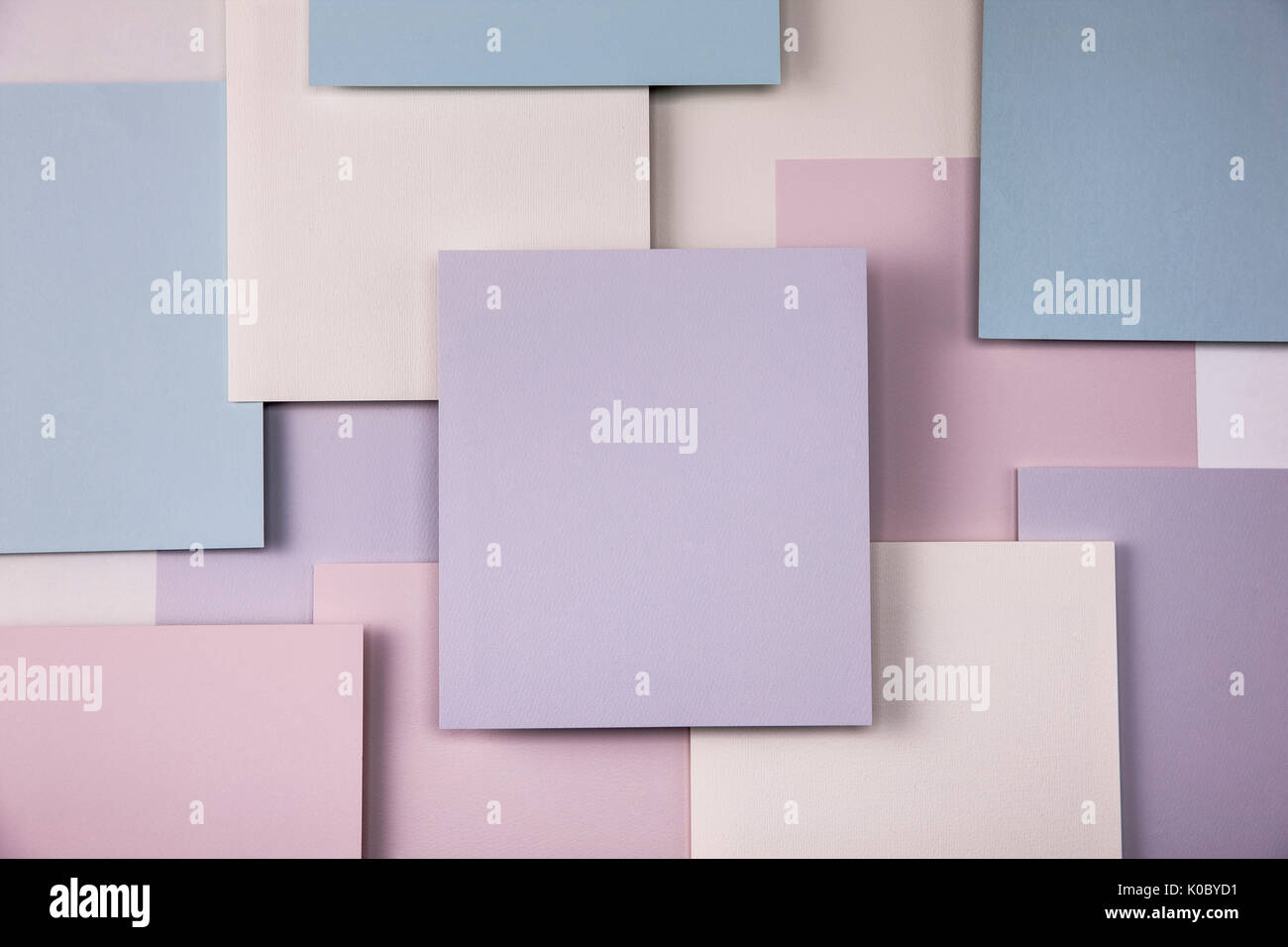 Copy space with various pastel colored notepads Stock Photo - Alamy