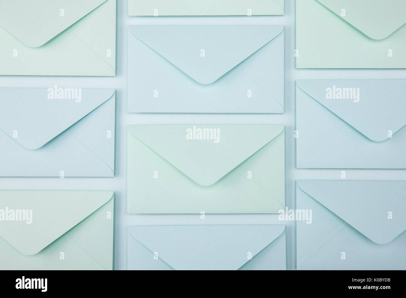 Copy space with envelopes Stock Photo - Alamy