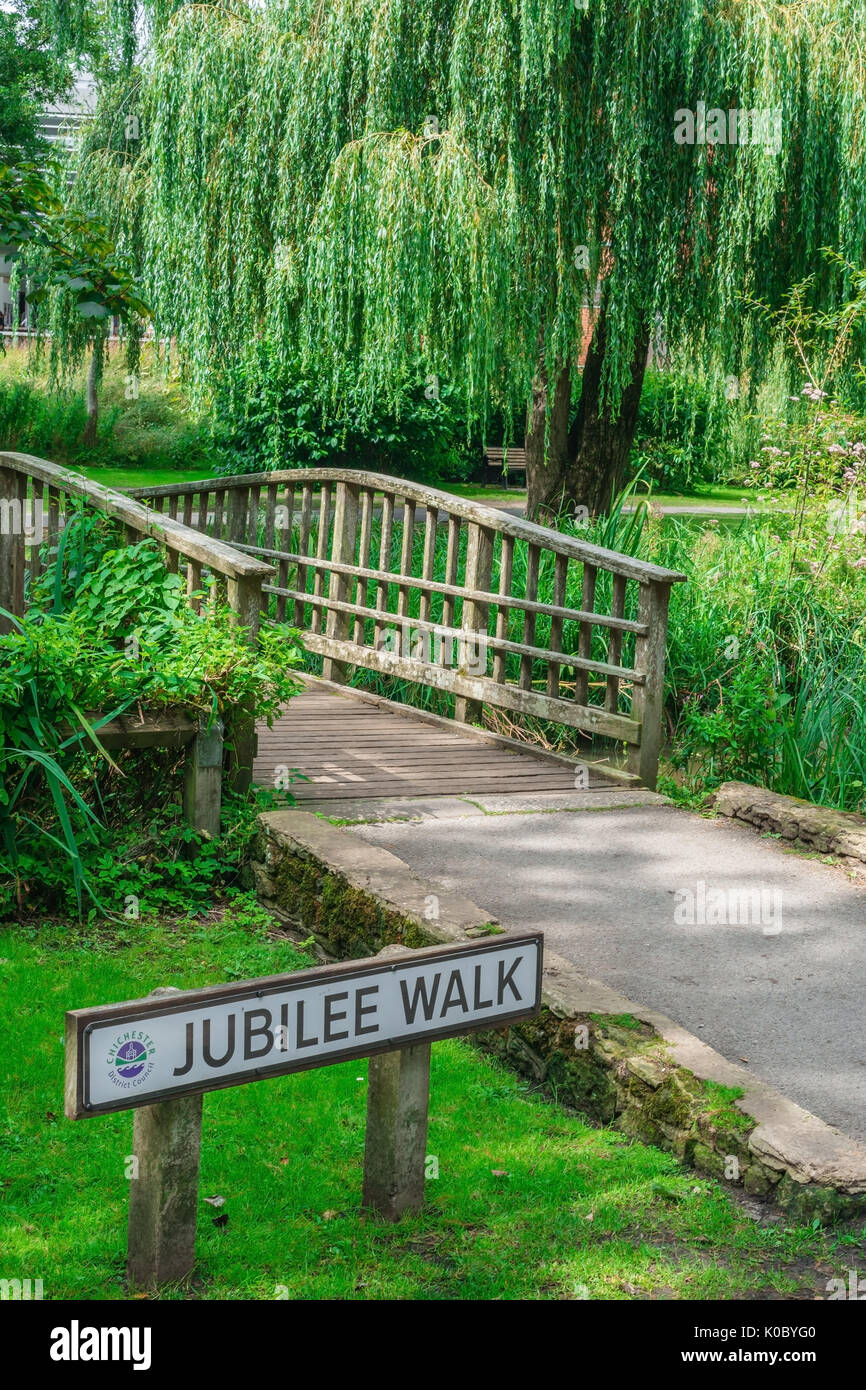 Summer south pond at Midhurst, West Sussex Stock Photo - Alamy