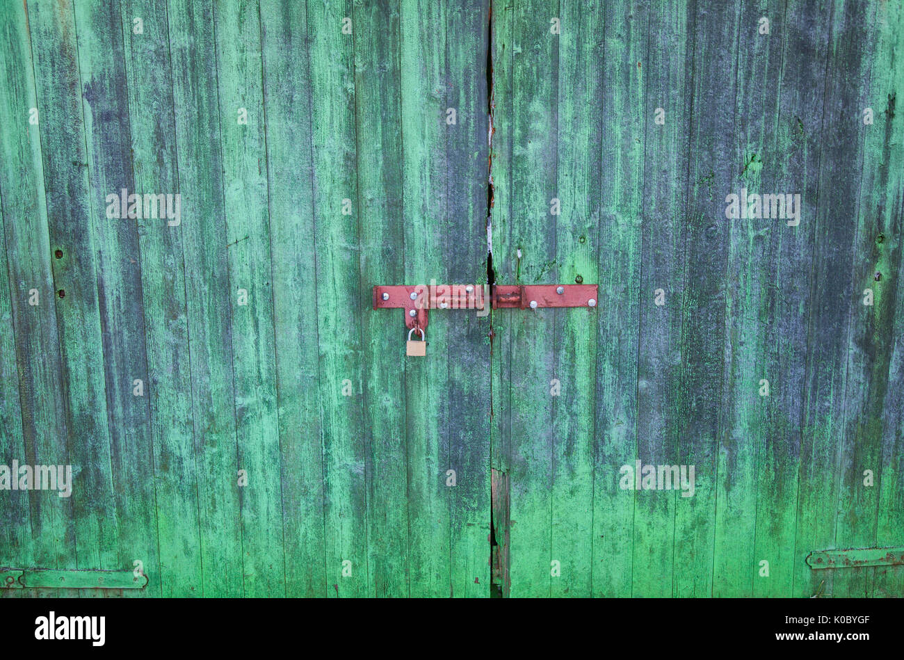 Wooden gate background with copyspace Stock Photo - Alamy