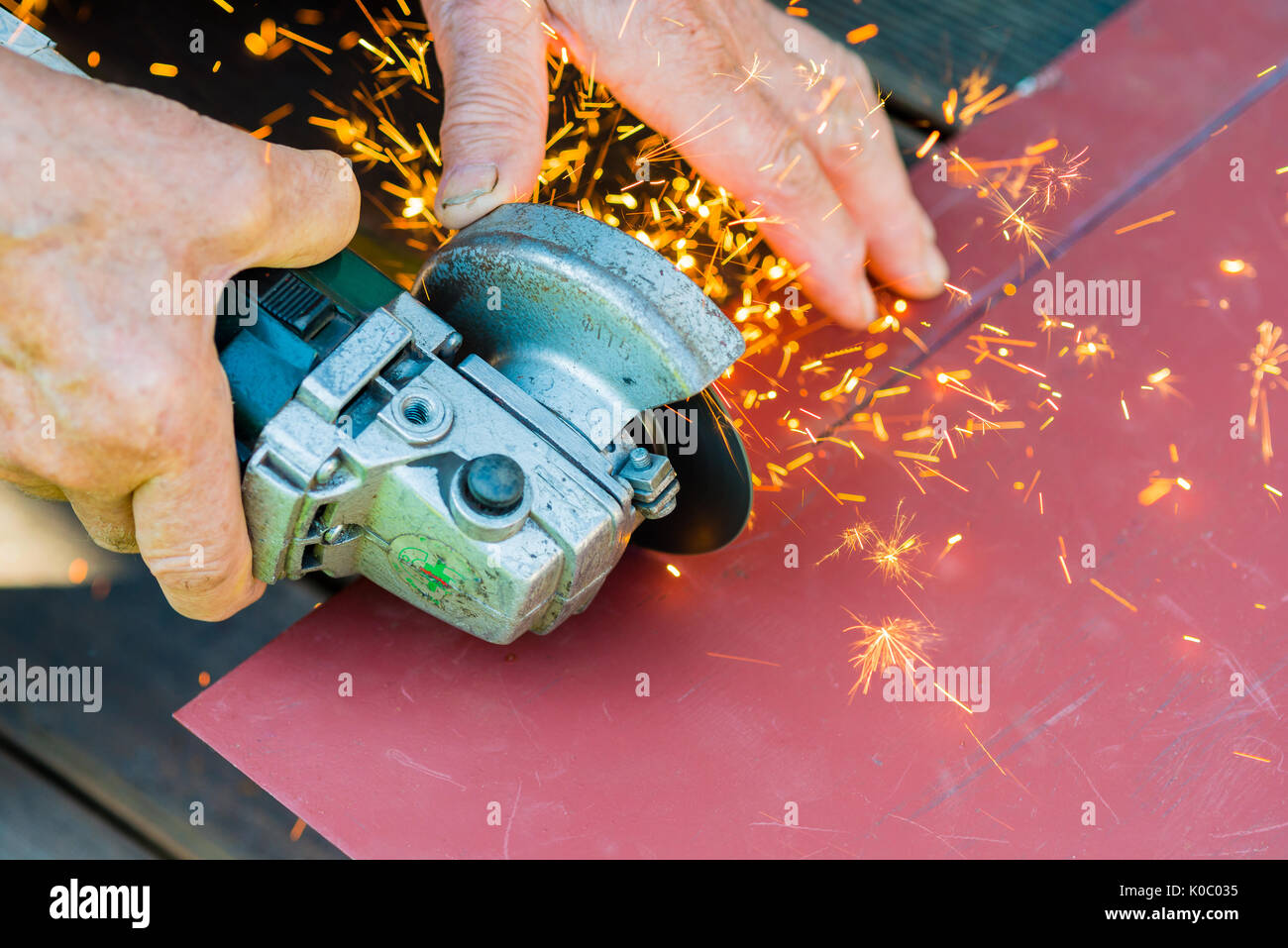 Grinder sparks hi-res stock photography and images - Alamy