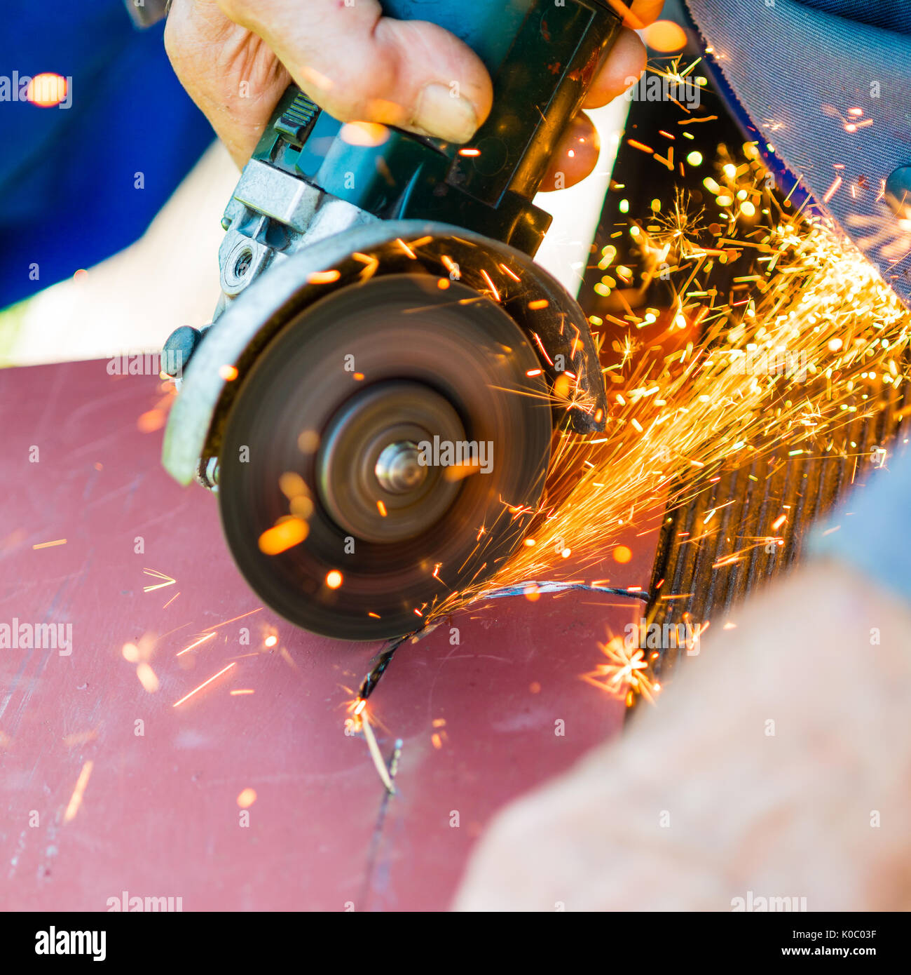 Hand angle grinder rotary hi-res stock photography and images - Alamy
