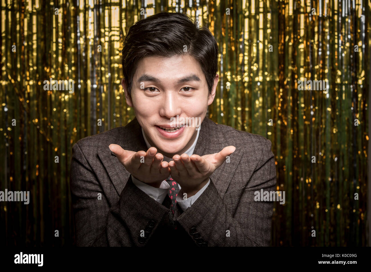 Man folding his hands hi-res stock photography and images - Alamy