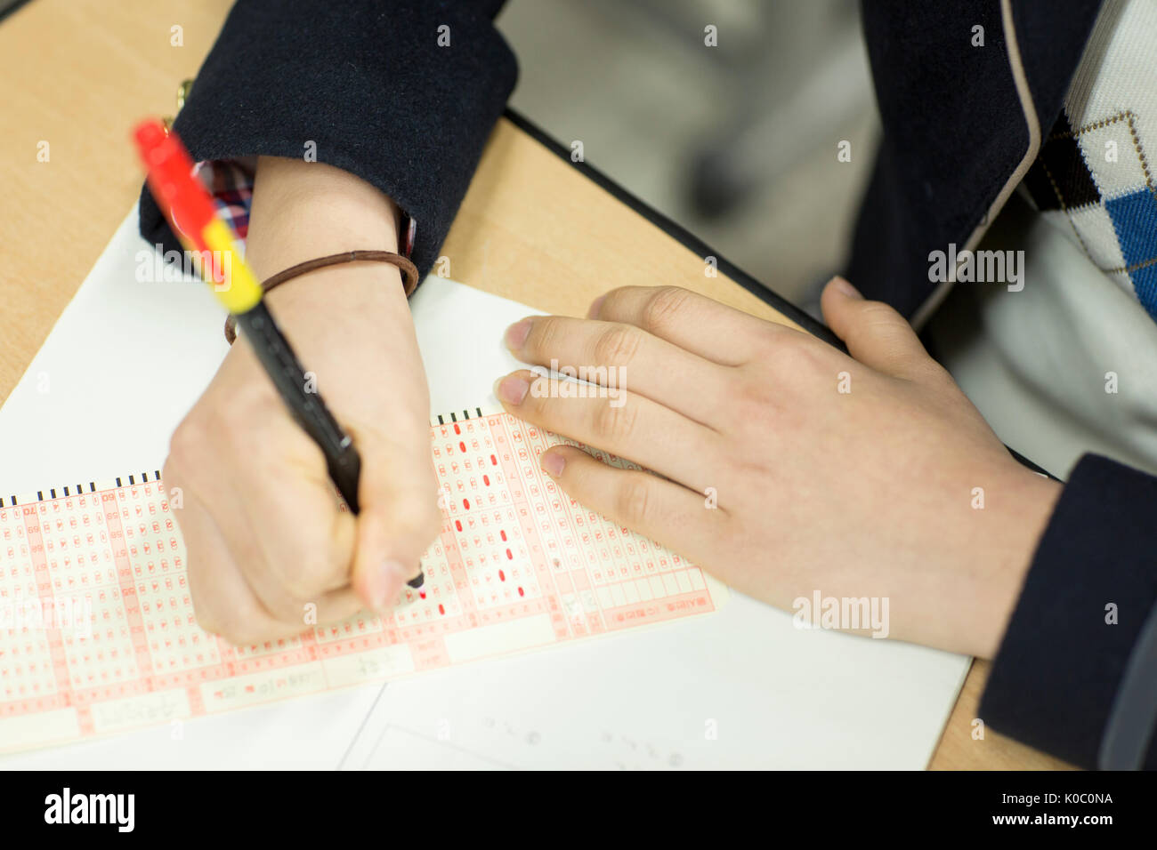 Exam answer sheet paper hi-res stock photography and images - Alamy