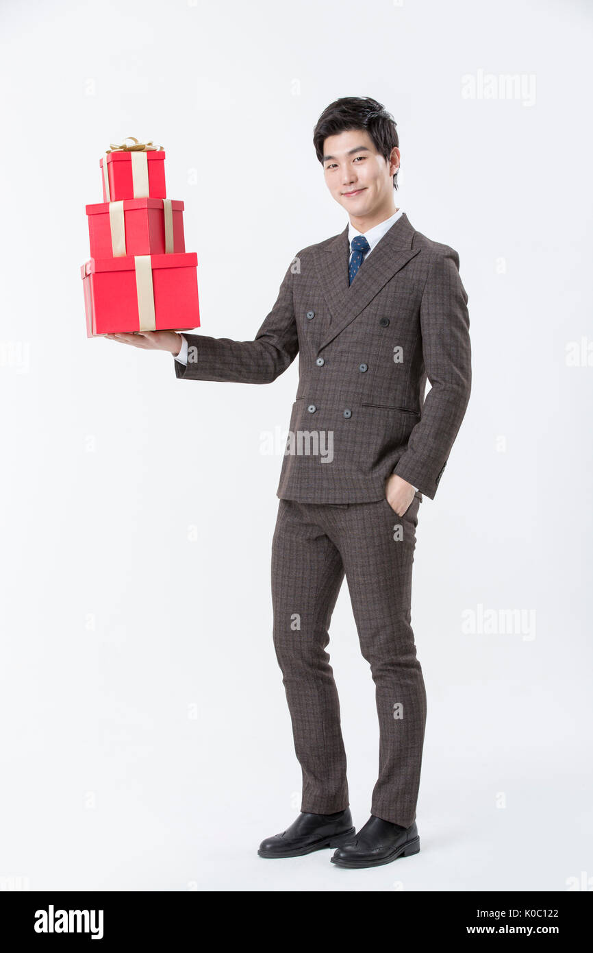 Businessman lifting in hand hi-res stock photography and images - Alamy