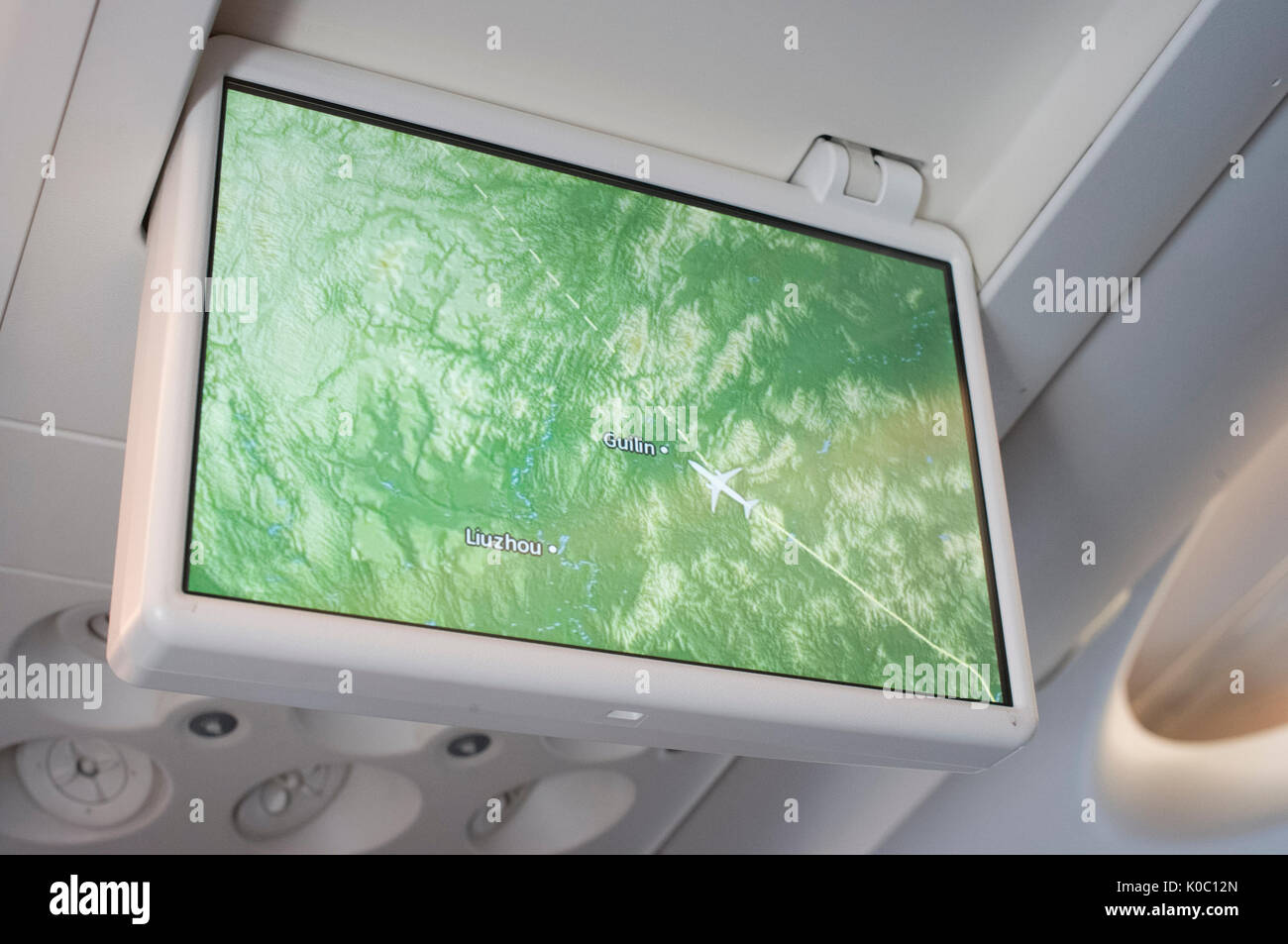 Airplane route map hi-res stock photography and images - Alamy