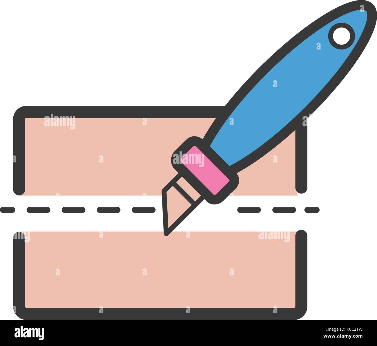 Cutter icon cartoon style Stock Vector Image & Art - Alamy