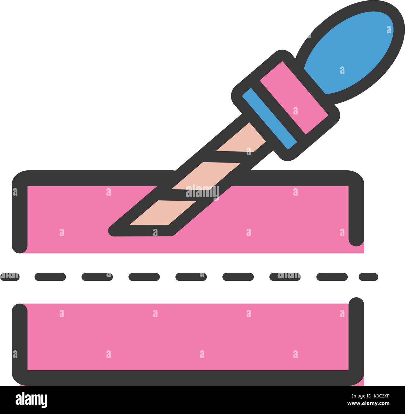 Cutter icon cartoon style Stock Vector Image & Art - Alamy