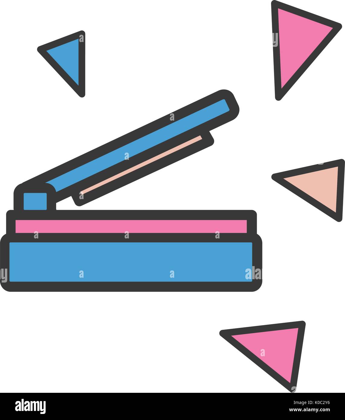 Paper cutter knife cartoon hi-res stock photography and images - Alamy