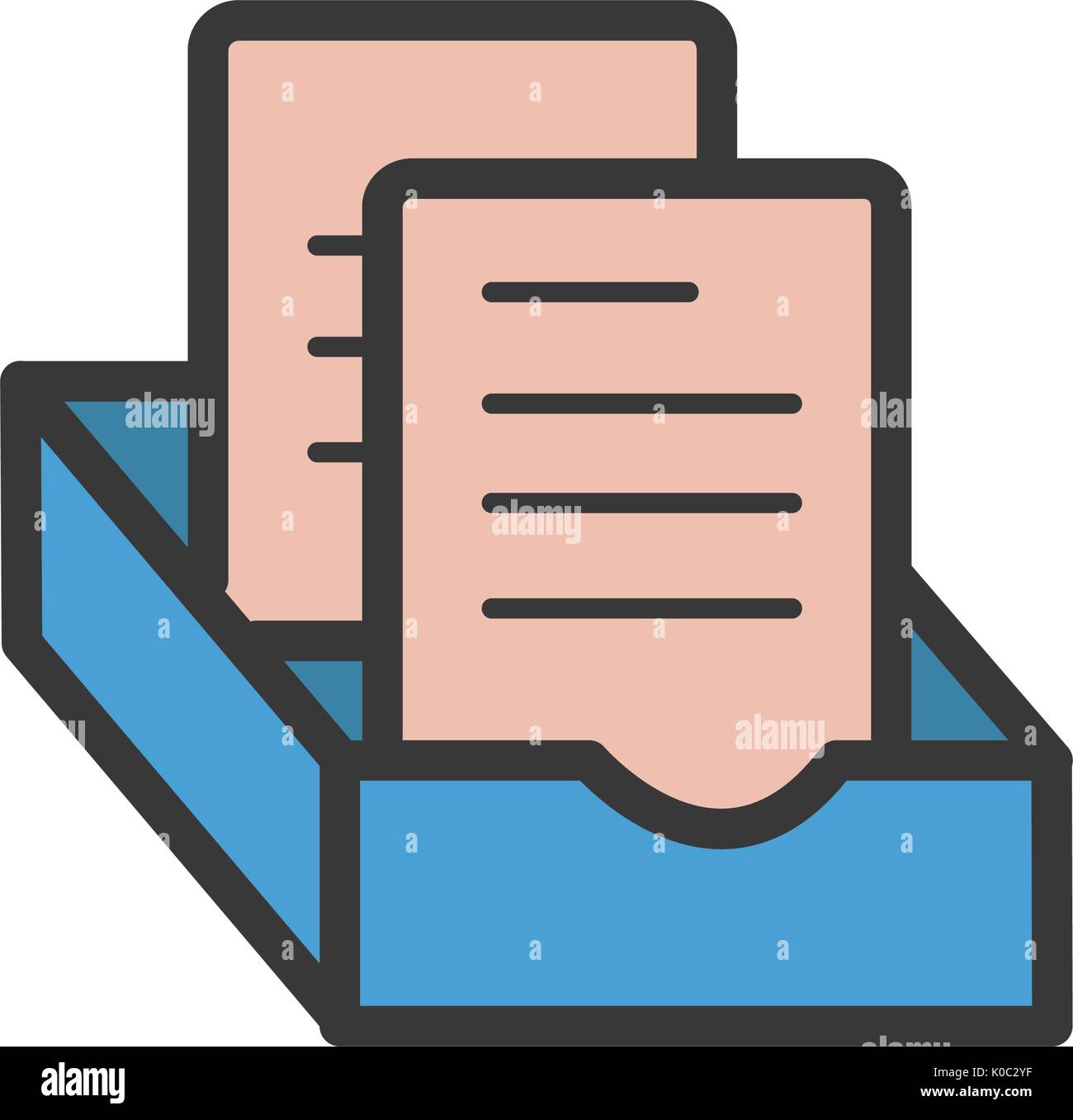 Document file icon cartoon style Stock Vector Image & Art - Alamy