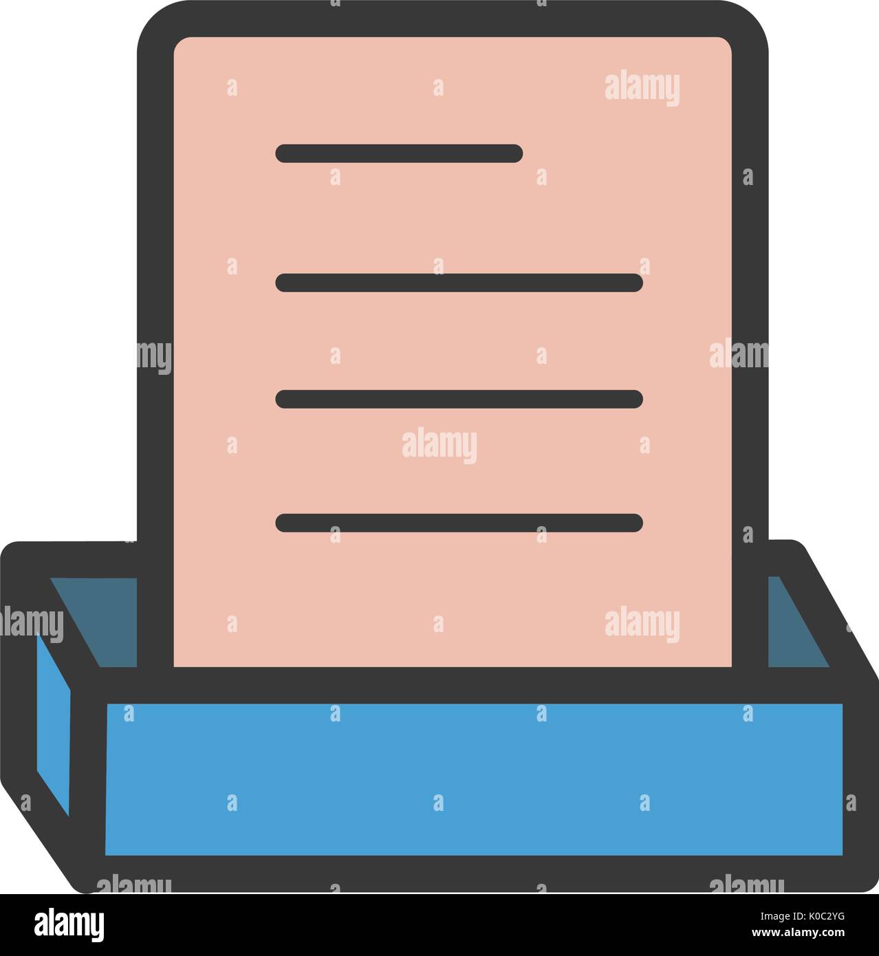 Document file icon cartoon style Stock Vector Image & Art - Alamy