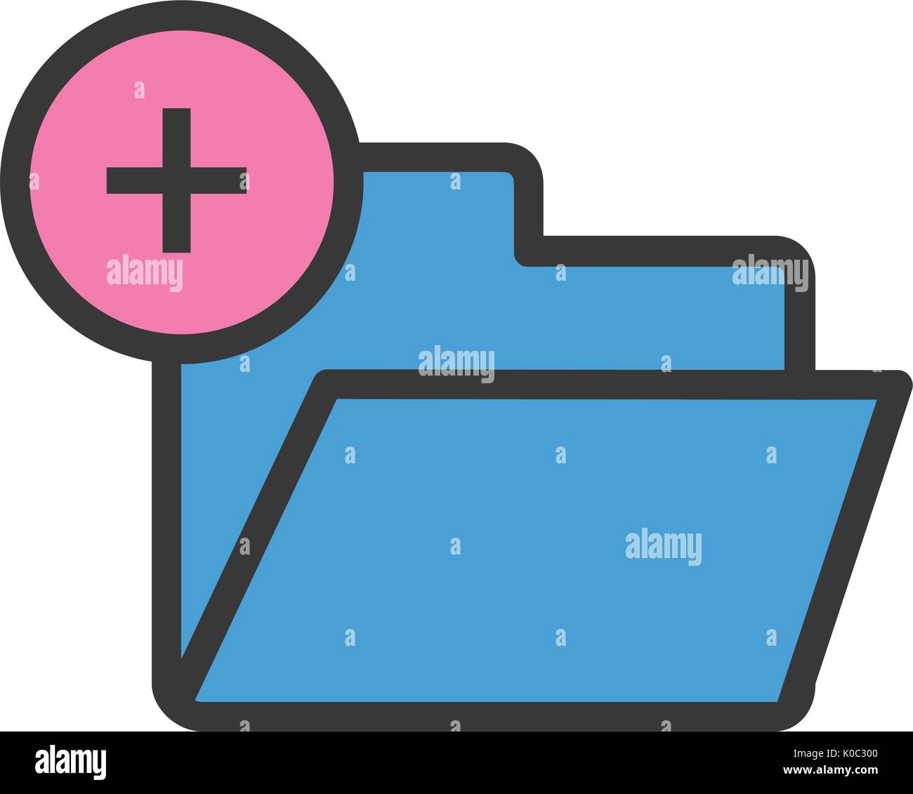 Folders icons cartoon style Stock Vector Image & Art - Alamy