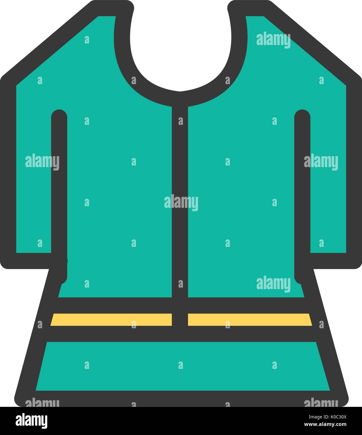 Office uniform vector icon cartoon Stock Vector Image & Art - Alamy