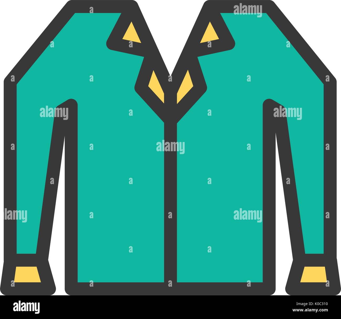 shirts Office uniform vector icon cartoon Stock Vector Image & Art - Alamy