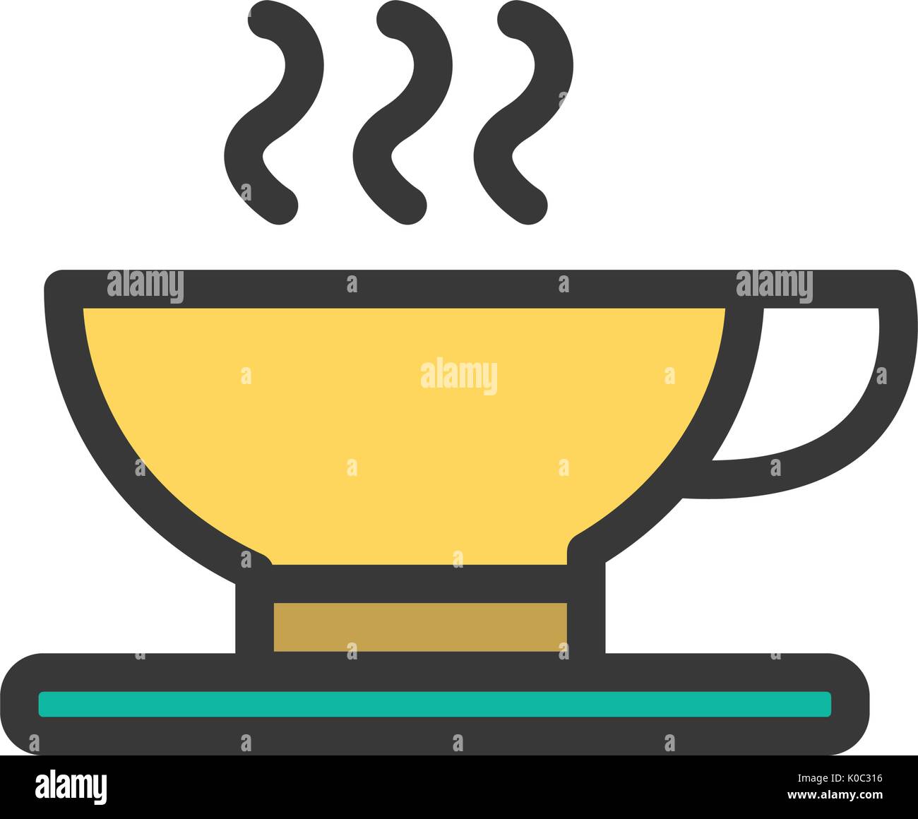 Coffee Beverage Icon cartoon Stock Vector Image & Art - Alamy