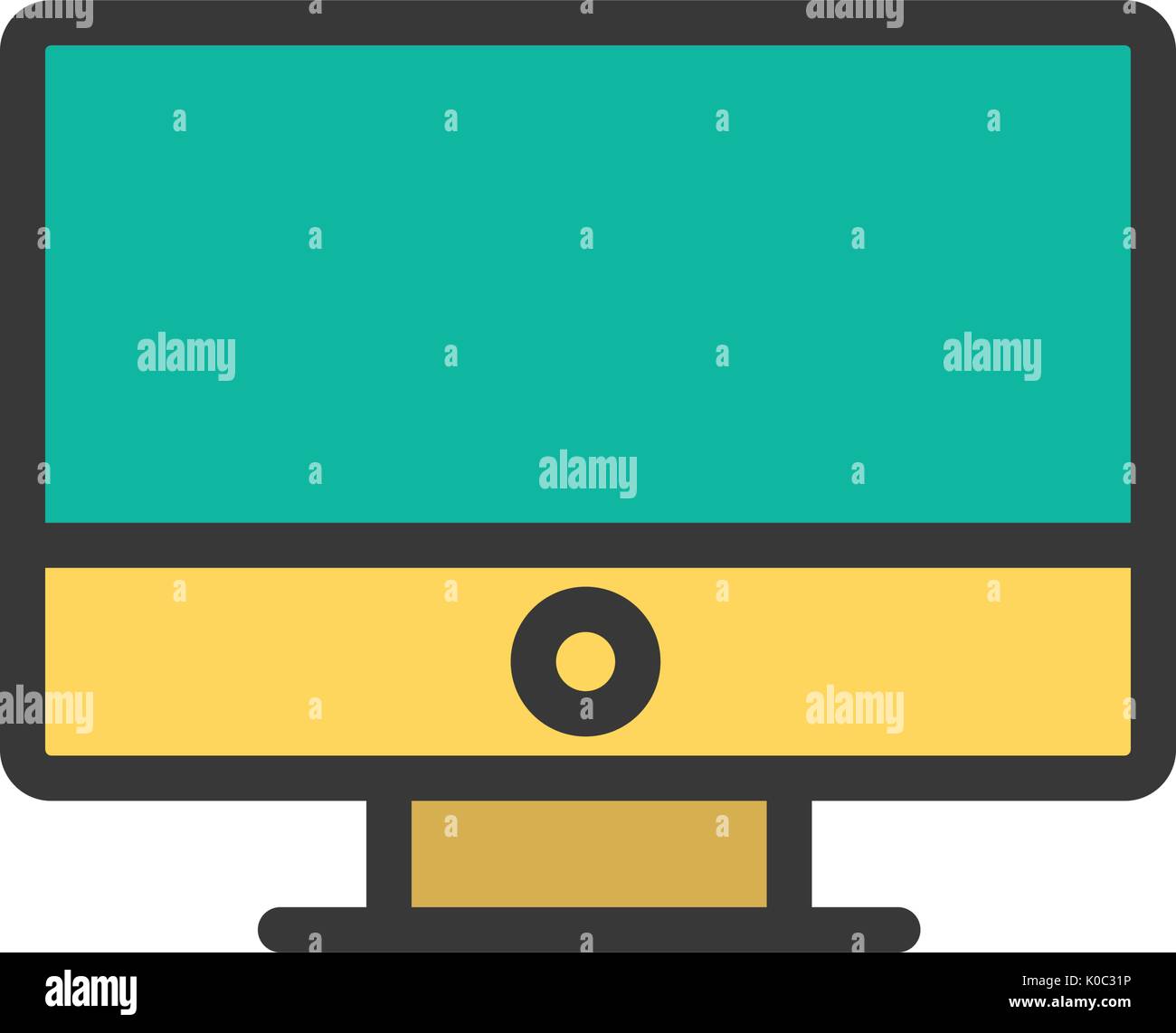 computer icon cartoon Stock Vector Image & Art - Alamy