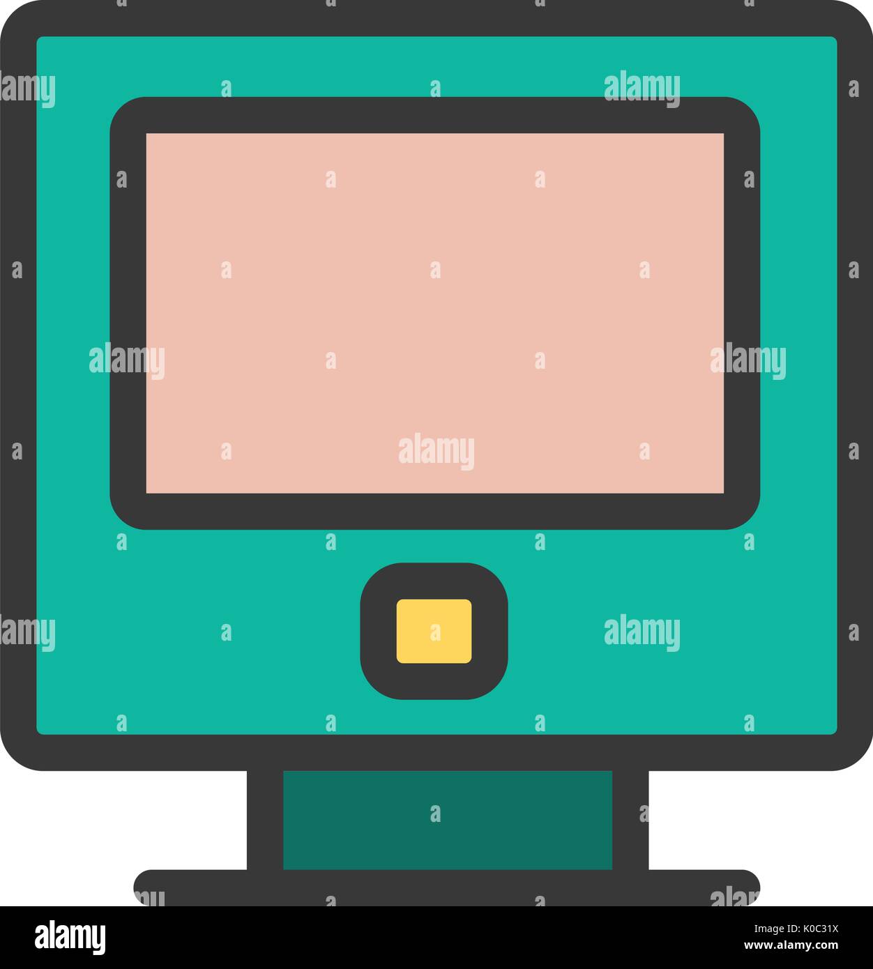 computer icon cartoon Stock Vector Image & Art - Alamy