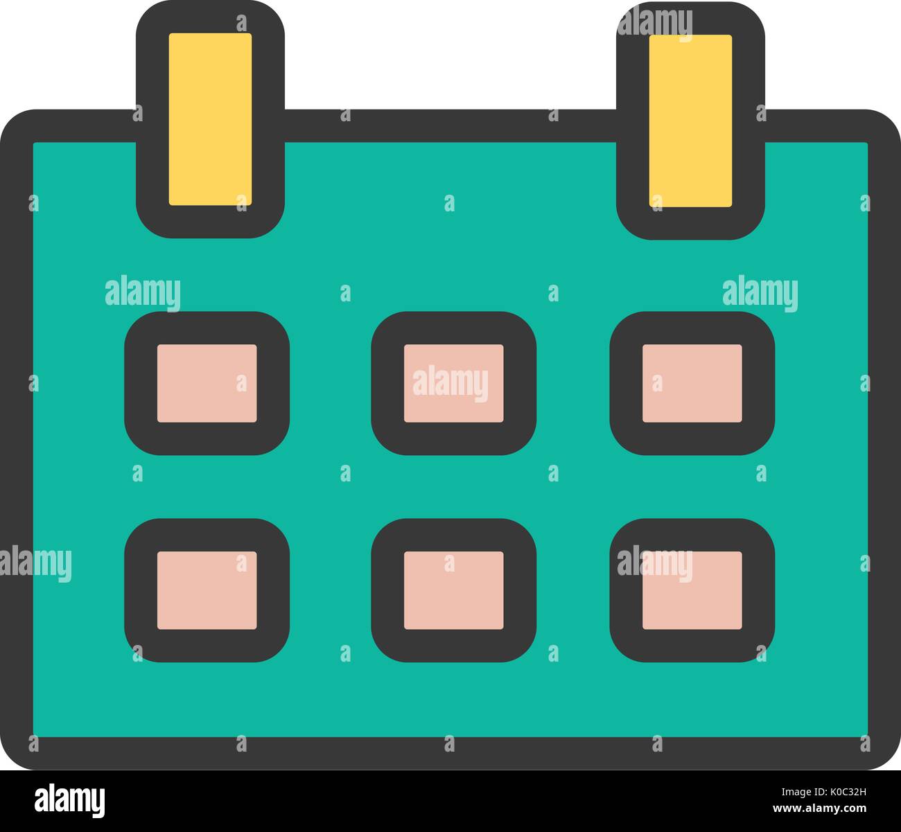 Calendar icon cartoon Stock Vector Image & Art - Alamy