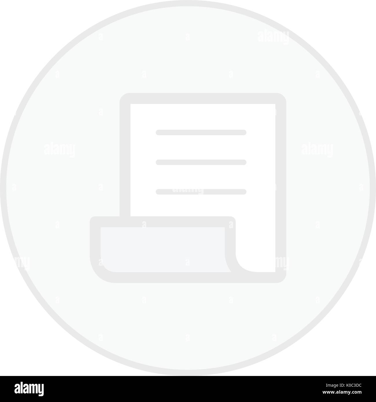 office paper white button icon Stock Vector Image & Art - Alamy