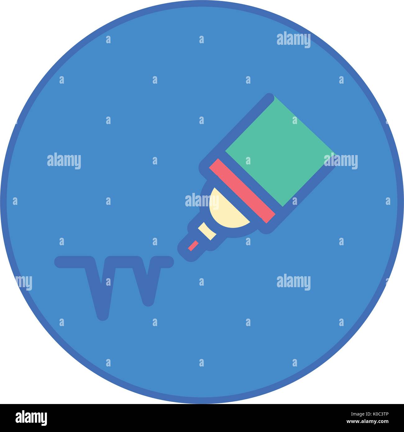 Writing interface button icon Stock Vector Images - Alamy