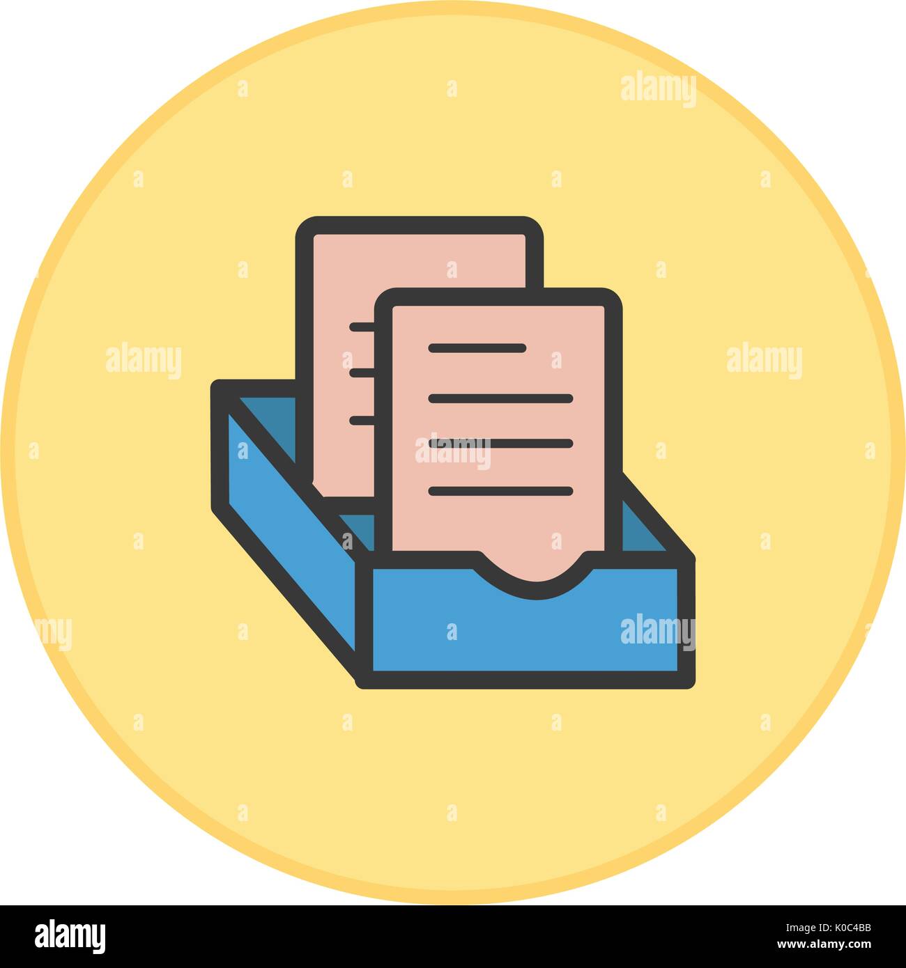 Document file icon yellow button Stock Vector Image & Art - Alamy