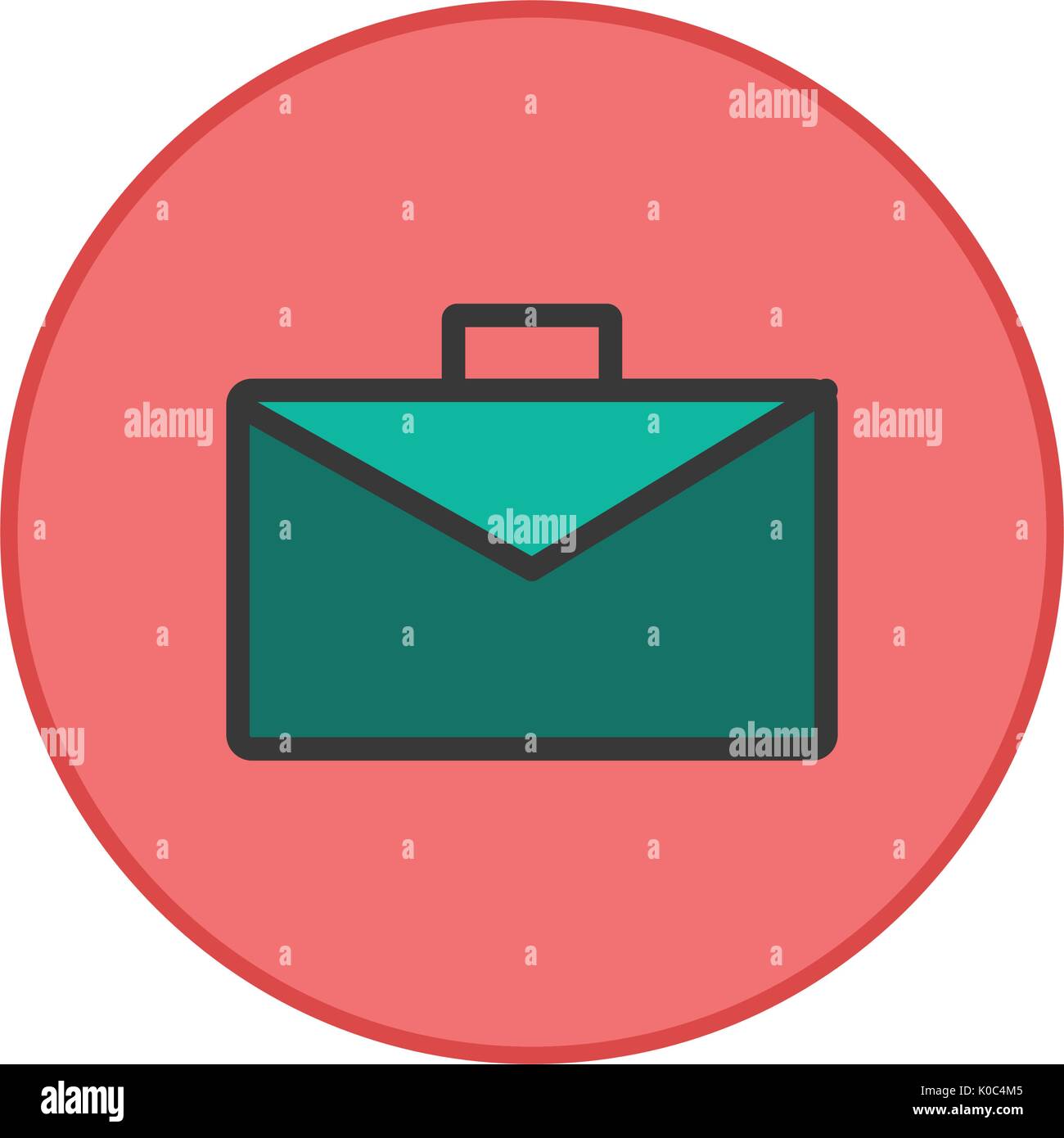 Office Bag icon button Stock Vector Image & Art - Alamy